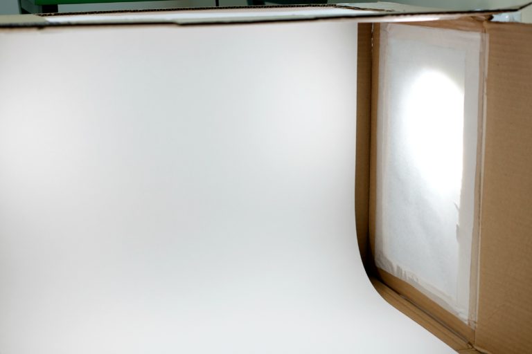 DIY Photography Light Box from a Cardboard Box, Walmart LED Desk Lamps ...