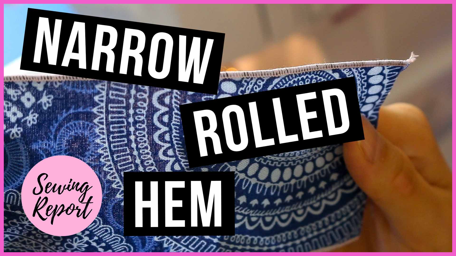 How To: Narrow Rolled Hem on Brother 1034D Serger – Sewing Report